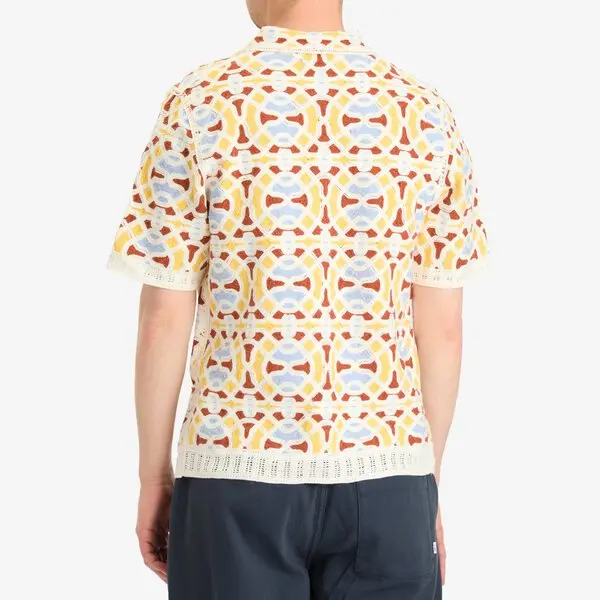 WAX LONDON Dorset Geo Tile Crochet Shirt