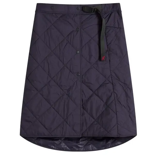 Gramicci Quilted Thermal Midi Skirt - Navy