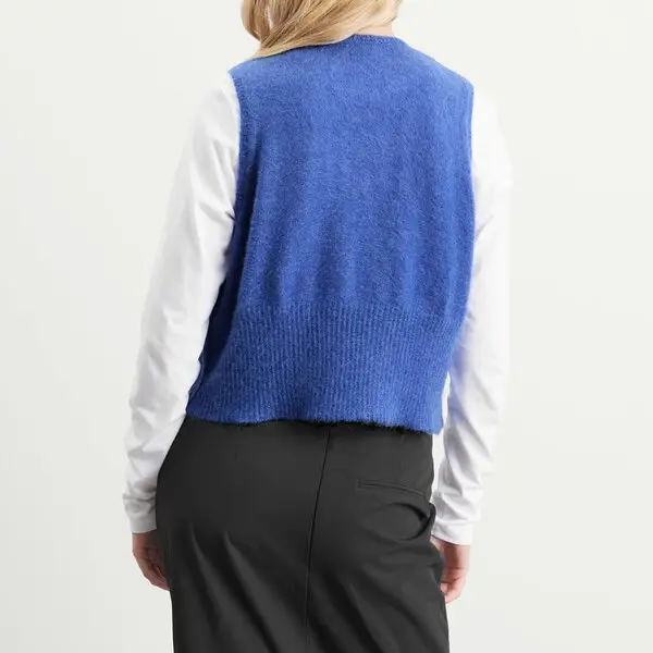 BEAMS China Button Knit Vest