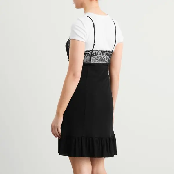 Acne Studios Dafne Crepe Slip Dress - Black