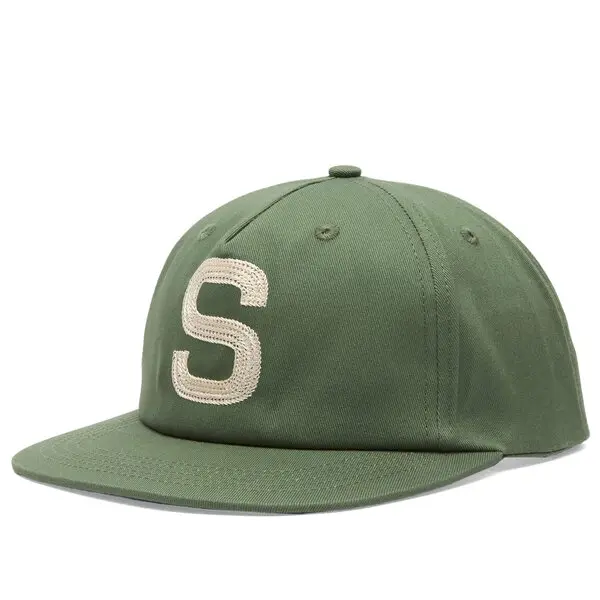 HOUSE OF SUNNY Chain Stitch Emblem Cap - Emerald Green