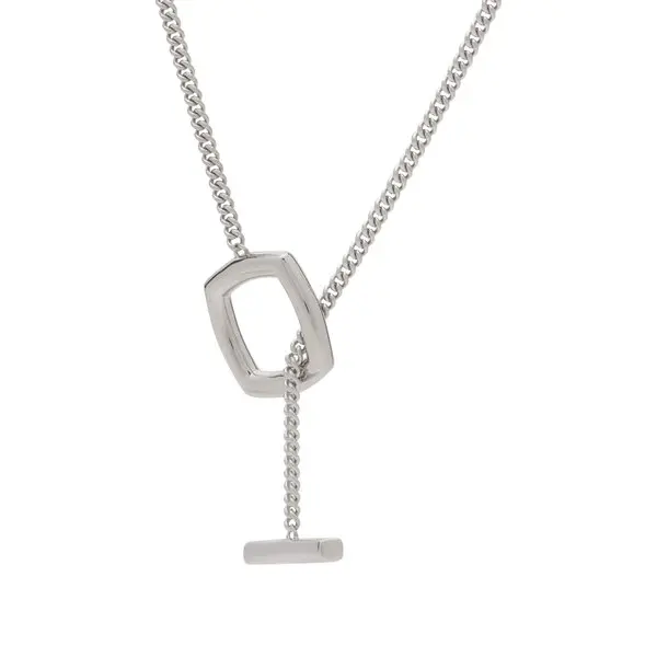 Tom Wood Frame 20.5" Pendant Necklace - Silver