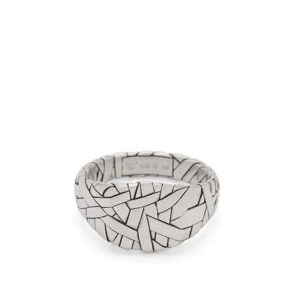 Tom Wood Quilt Ring - Silver