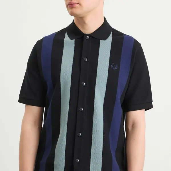 Fred Perry Vertical Stripe Polo Shirt