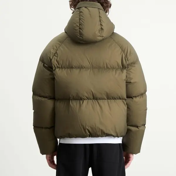 COLE BUXTON Hooded Down Jacket - Khaki