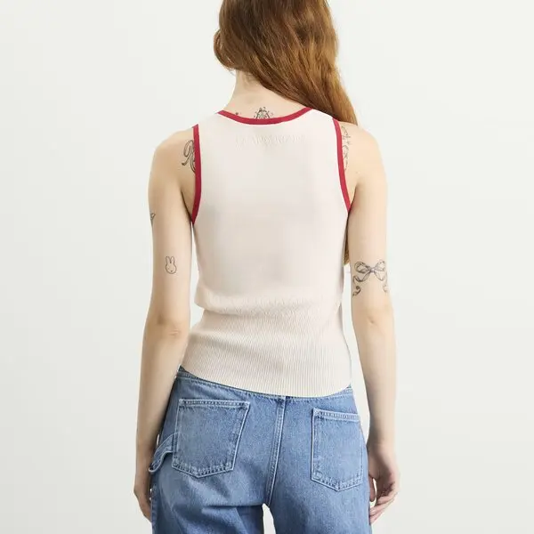 JW Anderson Contrast Trim Sleeveless Top