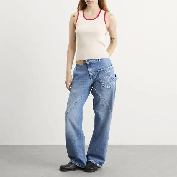 JW Anderson Contrast Trim Sleeveless Top