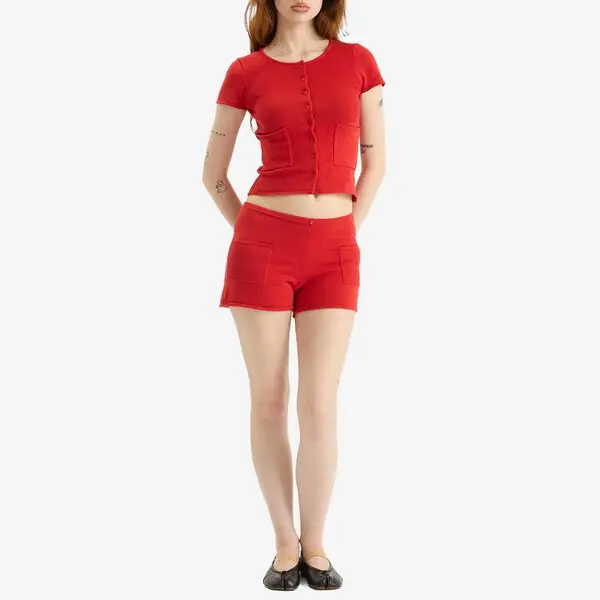 PEACHY DEN Marie Knit Shorts