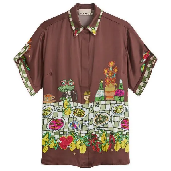 ALEMAIS Fredo Silk Shirt