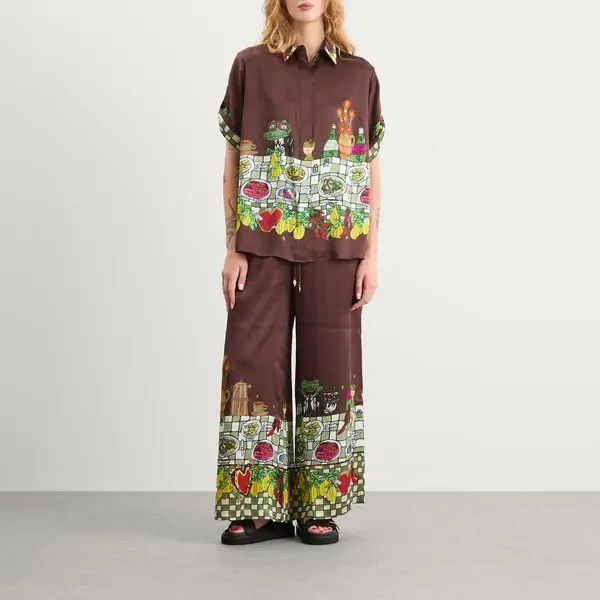ALEMAIS Fredo Silk Shirt