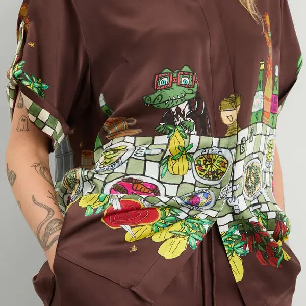 ALEMAIS Fredo Silk Shirt