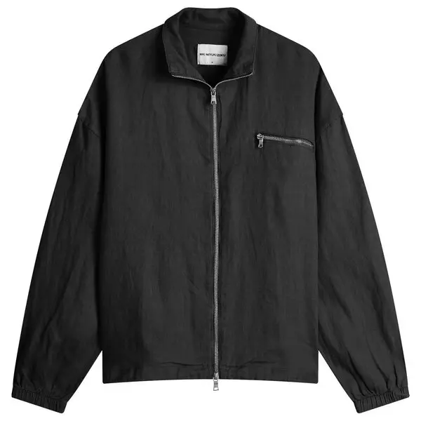 MKI MIYUKI ZOKU Linen Track Jacket - Black