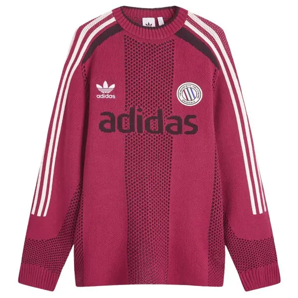 Adidas Adicolor Pullover Knit - Legacy Burgundy