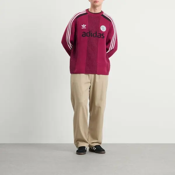 Adidas Adicolor Pullover Knit - Legacy Burgundy