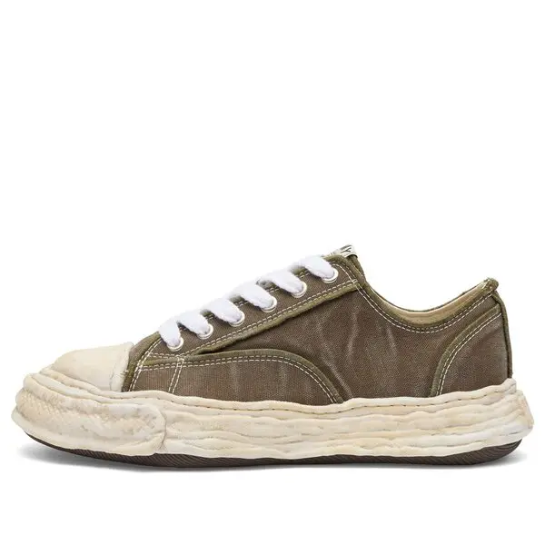 Mihara Yasuhiro Peterson 23 Embroidery Vintage Low Sneakers - Khaki