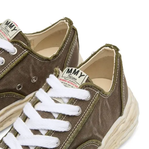 Mihara Yasuhiro Peterson 23 Embroidery Vintage Low Sneakers - Khaki