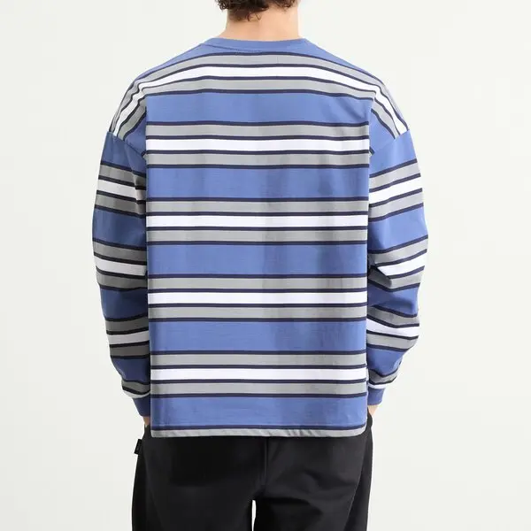 N!CE Border Stripe Long Sleeve T-shirt