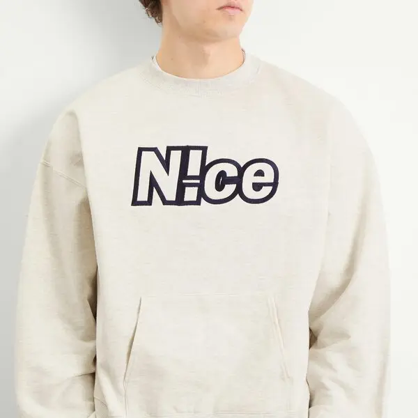 N!CE Embroidered Logo Sweatshirt