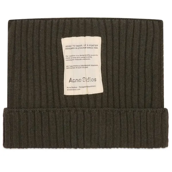 Acne Studios Koton Cotton Beanie - Vintage Green