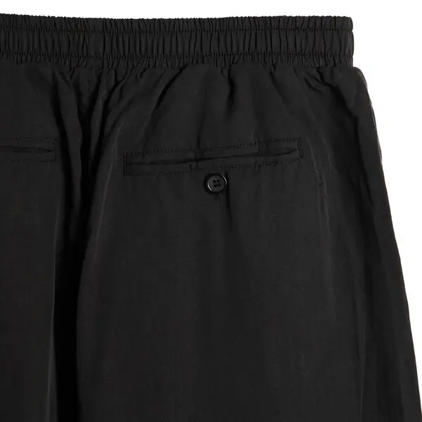 MKI MIYUKI ZOKU Sandwash Cupro Wide Leg Trousers - Black