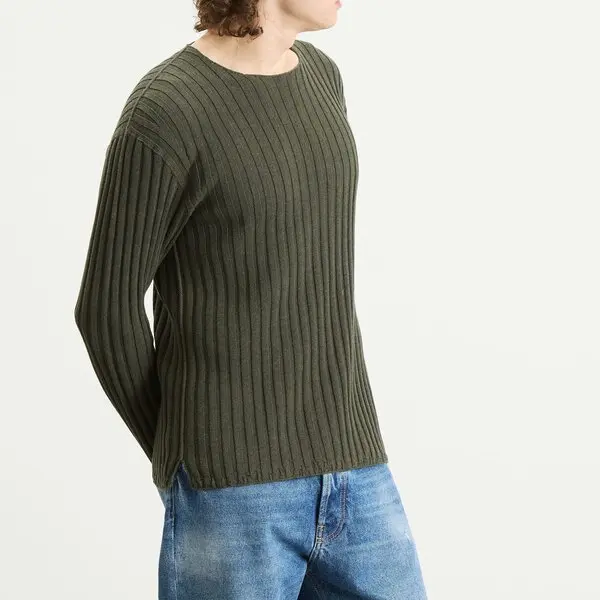 Acne Studios Kartic Cotton Core Ribbed Jumper - Vintage Green