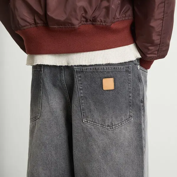 BEAMS Balloon Wide Denim Jeans