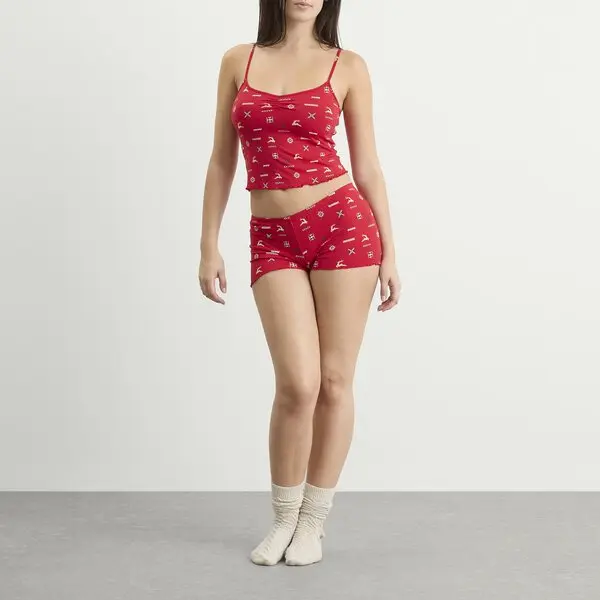 SKIMS Sleep Cami Set In Bambi Print