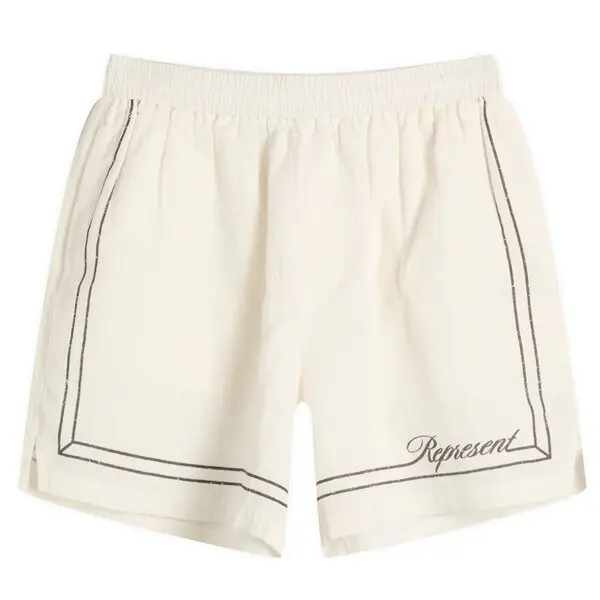 REPRESENT Border Vacation Short - Whisper White