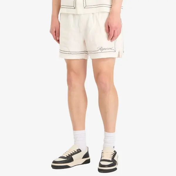 REPRESENT Border Vacation Short - Whisper White