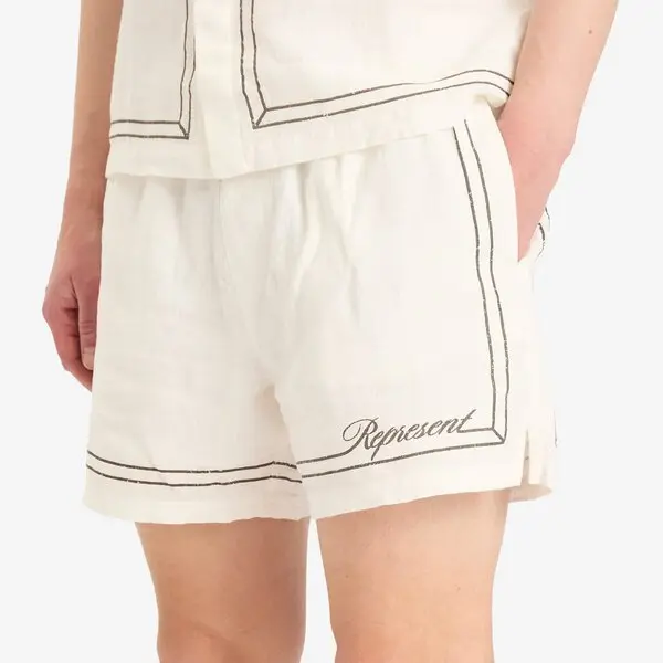 REPRESENT Border Vacation Short - Whisper White