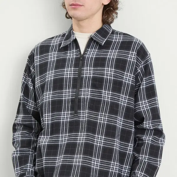 BEAMS Half Zip Pullover Shirt