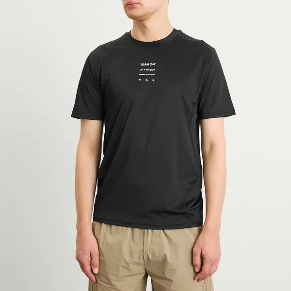 REPRESENT 247 Short Sleeve Runner T-shirt - Black