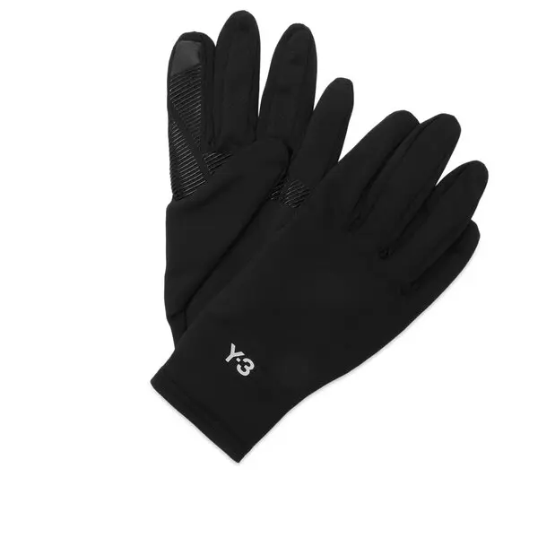 Y3 Run Gloves - Black