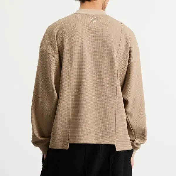 GANDER Waffle Long Sleeve Top