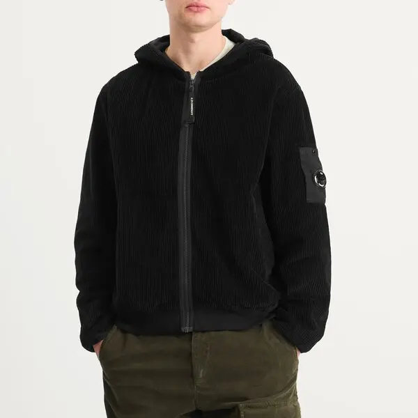 C.P. COMPANY Corduroy Lens Zip Hoodie