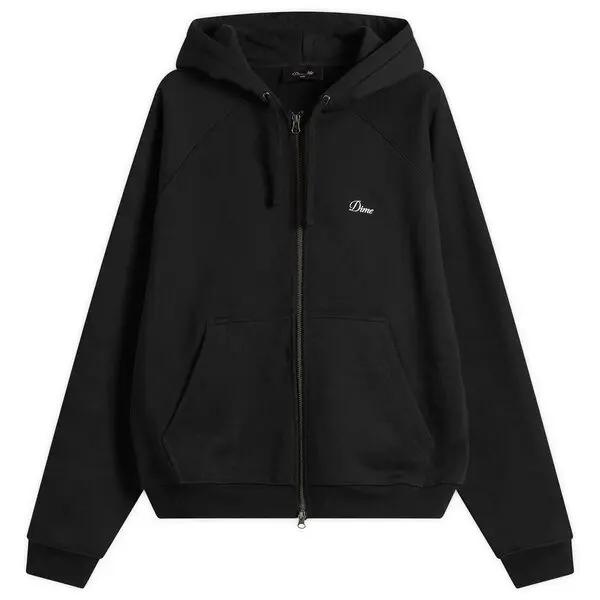 DIME Cursive Logo Zip Hoodie
