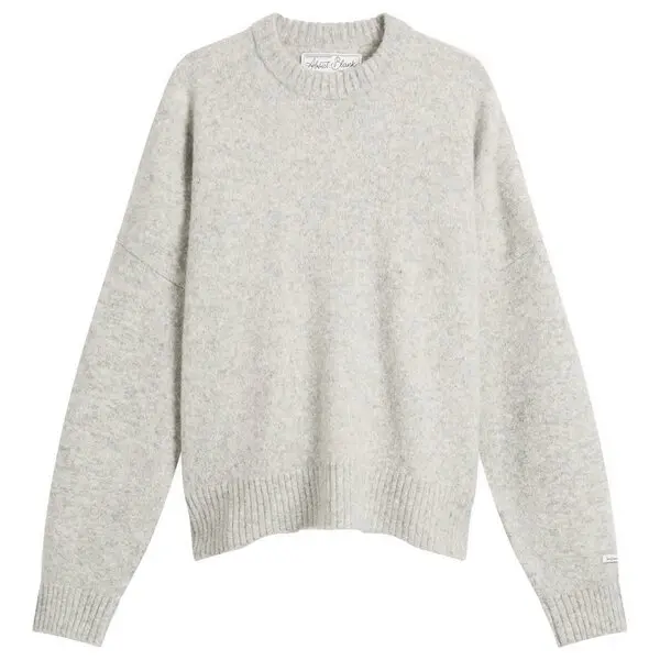 ABOUT:BLANK Mohair Knitted Logo Crewneck