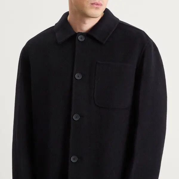 PERCIVAL Double Faced Wool Overshirt