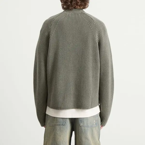 ABOUT:BLANK Ribbed Mock Neck Crew