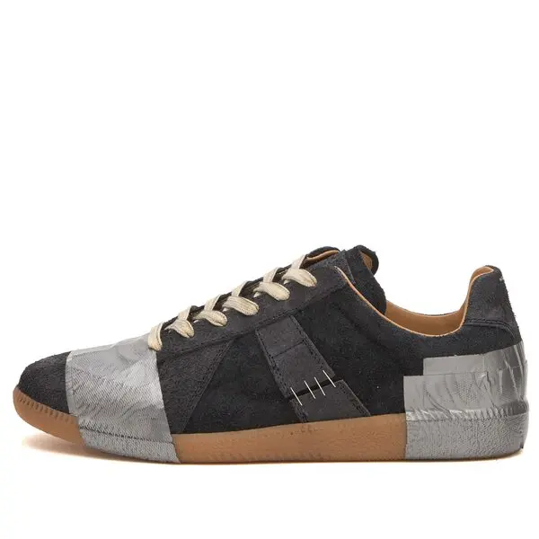 MAISON MARGIELA Repaired Replica Sneaker - Black/silver