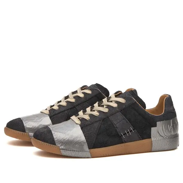 MAISON MARGIELA Repaired Replica Sneaker - Black/silver