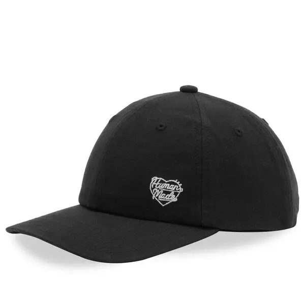 HUMAN MADE 6 Panel Heart Linen Cap - Black