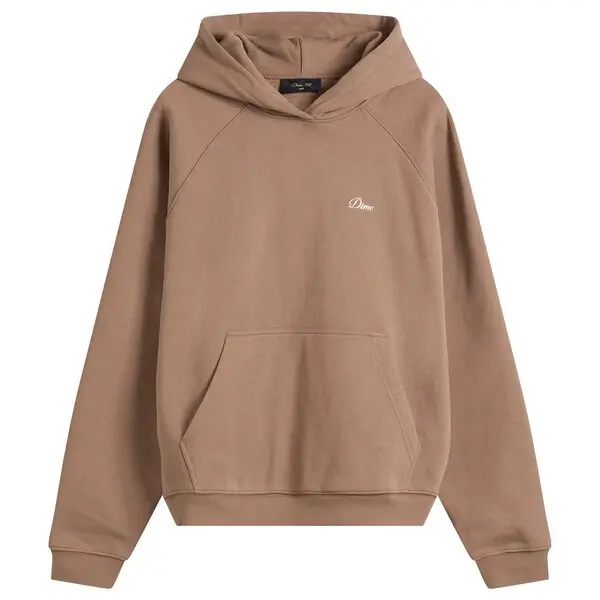 DIME Cursive Logo Hoodie - Sepia