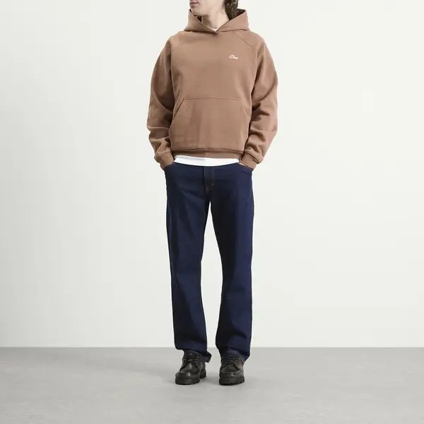 DIME Cursive Logo Hoodie - Sepia