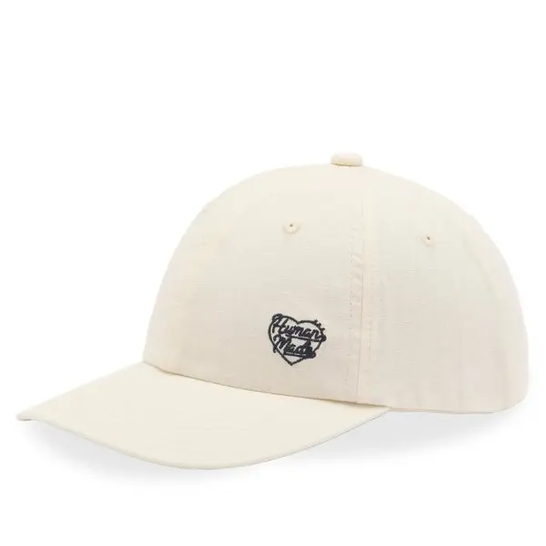 HUMAN MADE 6 Panel Heart Linen Cap - White