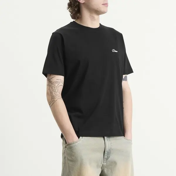 DIME Cursive Logo T-shirt - Black