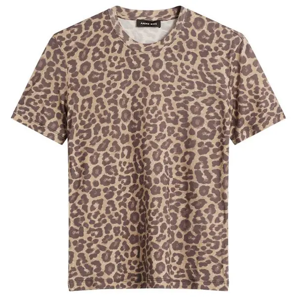 ANINE BING Sylvie T-shirt - Leopard