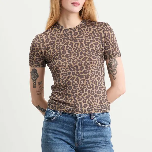 ANINE BING Sylvie T-shirt - Leopard