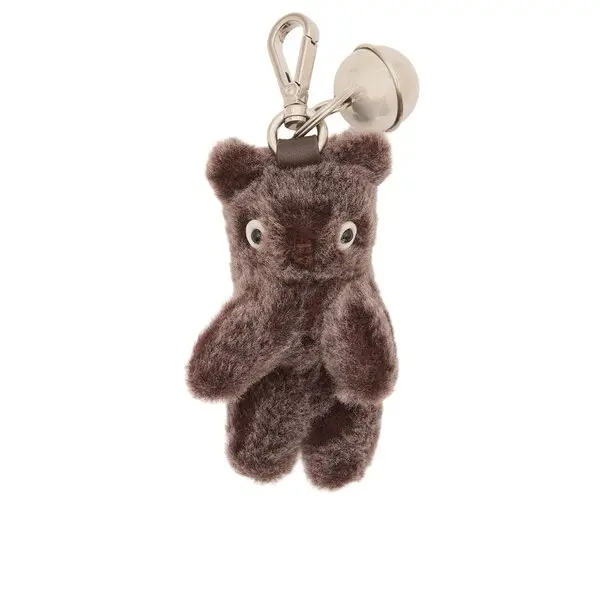 Acne Studios Teddy Keyring - Chocolate Brown