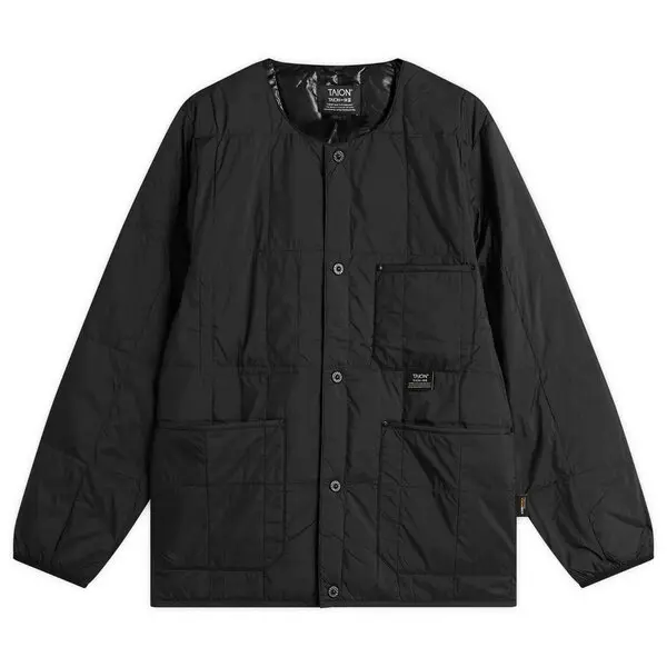 Taion Work Crew Neck Down Jacket - Black